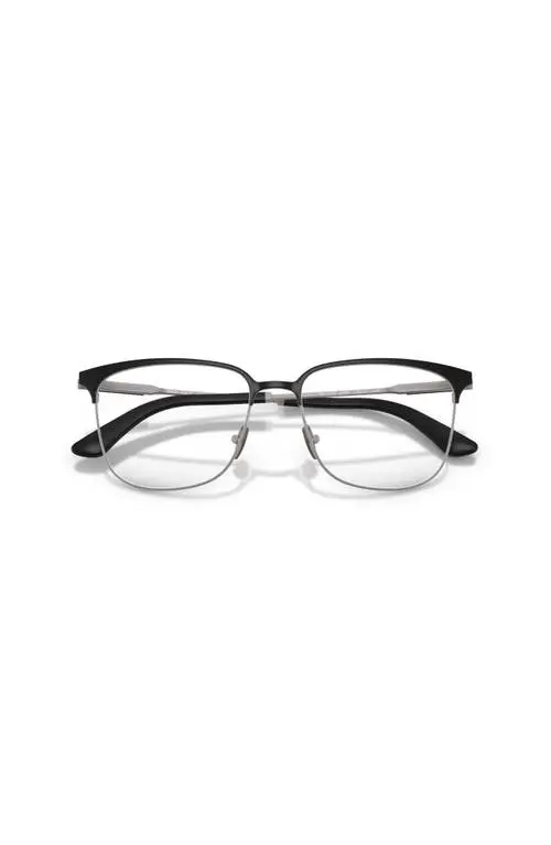 Giorgio Armani 55mm Rectangle Full Rim Eyeglasses