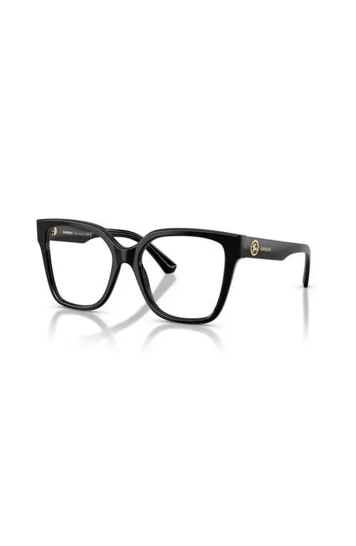 Burberry 51mm Square Full Rim Optical Glasses - Black
