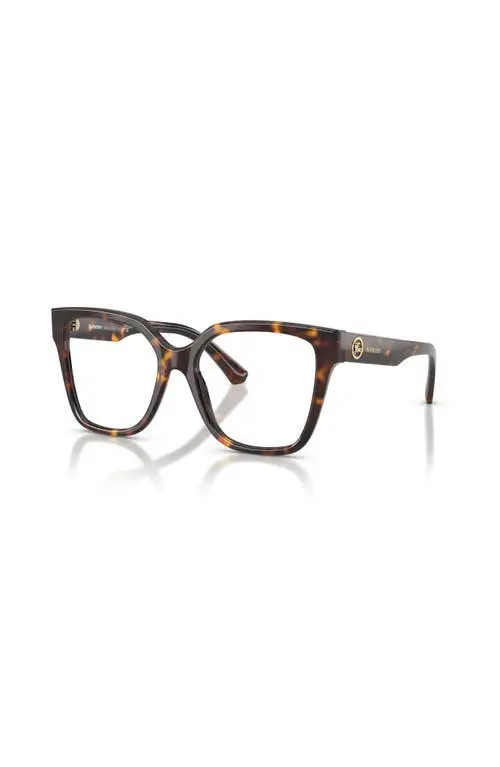 Burberry 51mm Square Full Rim Optical Glasses - Brown