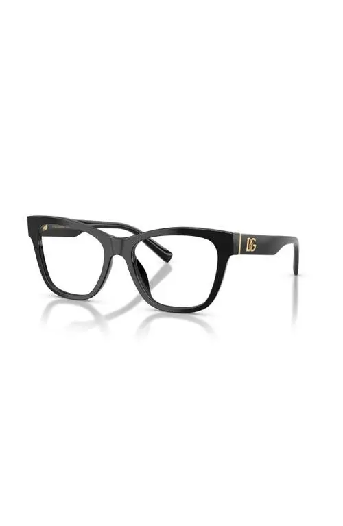 Dolce & Gabbana 55mm Square Optical Glasses - Black