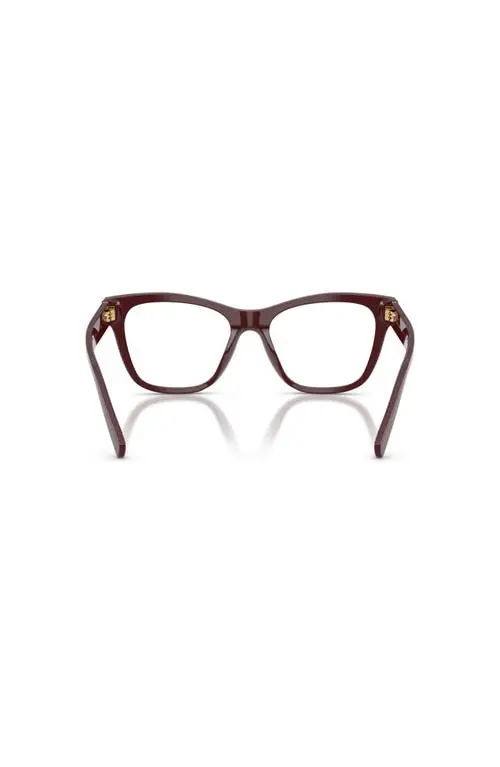 Dolce & Gabbana 55mm Square Optical Glasses - Red