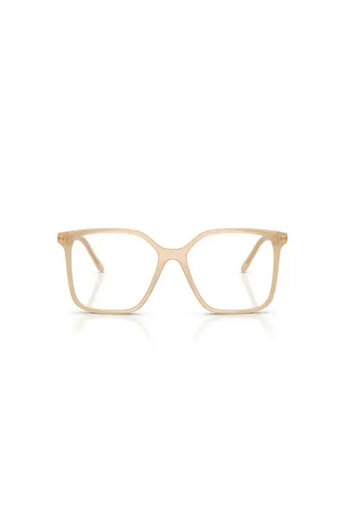 Armani Exchange 53mm Irregular Eyeglasses - Brown