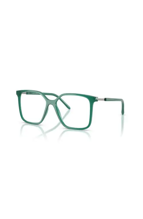 Armani Exchange 53mm Irregular Eyeglasses - Green