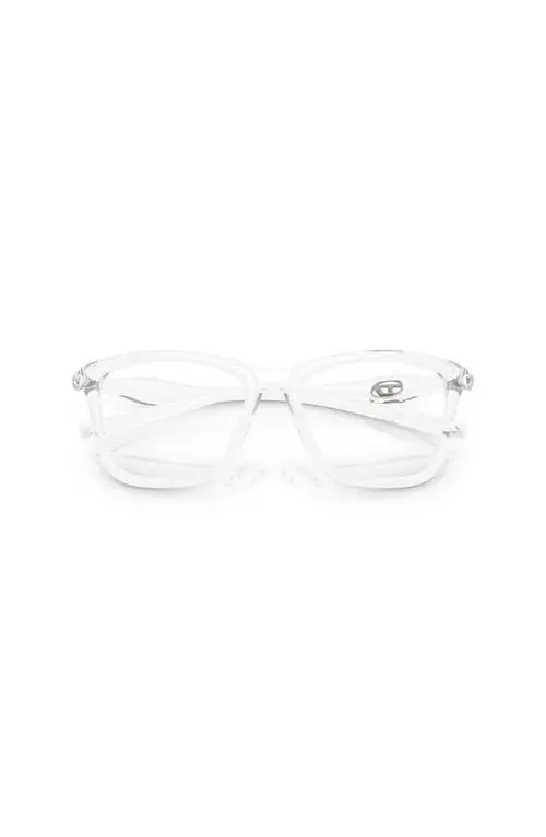 DIESEL® 53mm Square Full Rim Eyeglasses - Transparent