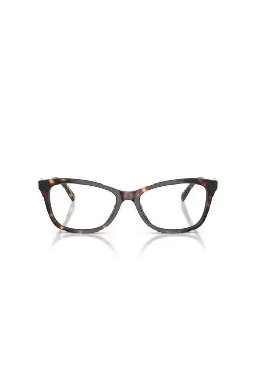Tory Burch 53mm Square Eyeglasses - Tortoise