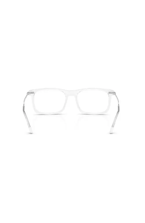 Ray-ban 54mm Rectangle Full Rim Eyeglasses - Transparent