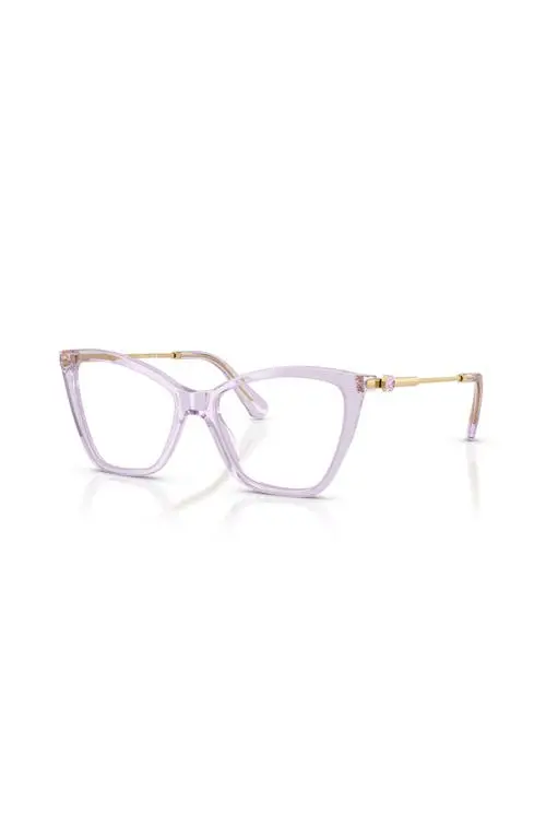 SWAROVSKI 53mm Cat Eye Optical Glasses - Violet
