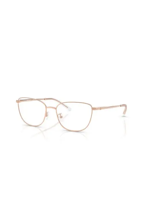 Tory Burch 54mm Rectangle Eyeglasses - Copper