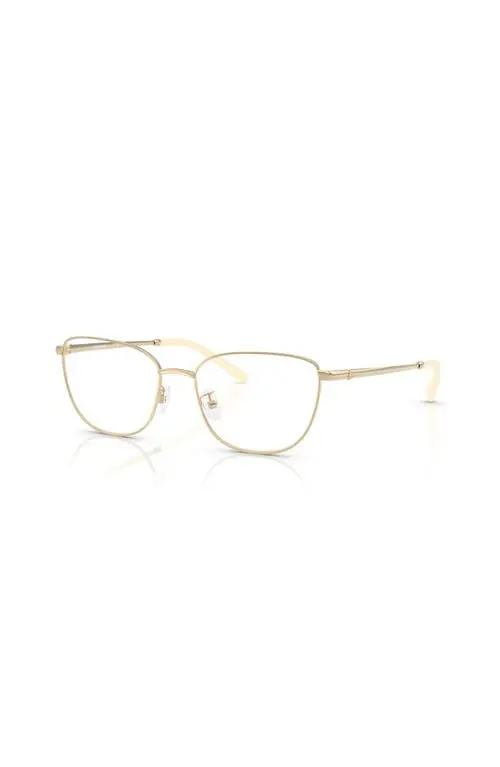 Tory Burch 54mm Rectangle Eyeglasses - Gold