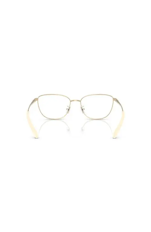 Tory Burch 54mm Rectangle Eyeglasses - Gold