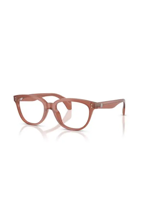 Moncler 50mm Rectangle Optical Glasses - Pink