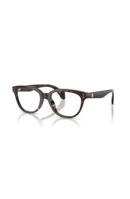 Moncler 50mm Rectangle Optical Glasses - Tortoise