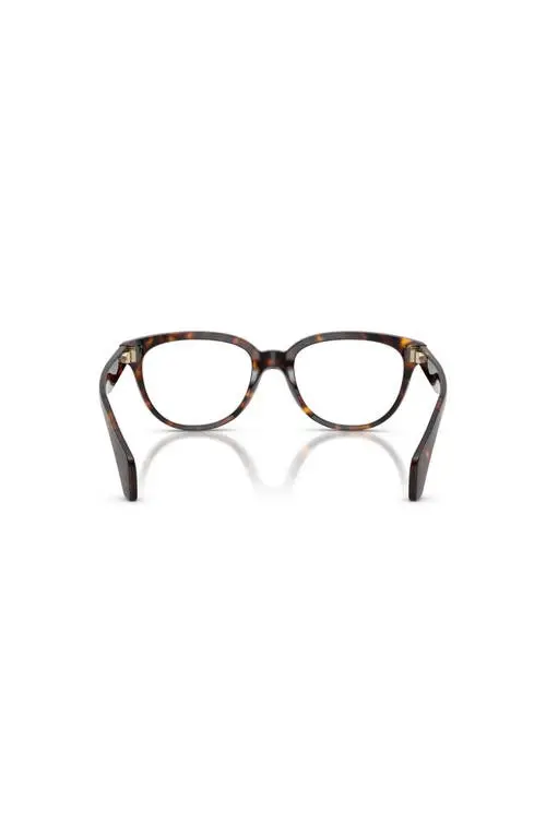 Moncler 50mm Rectangle Optical Glasses - Tortoise
