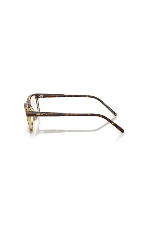 ARNETTE 54mm Rectangle Optical Glasses - Brown