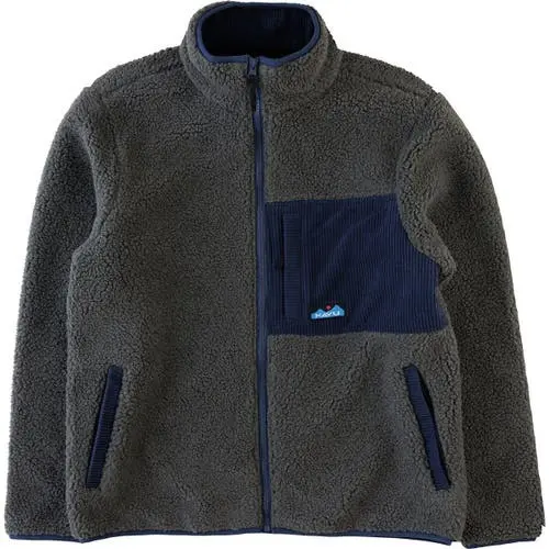 KAVU Wayside Fleece Jacket - Ocean Storm