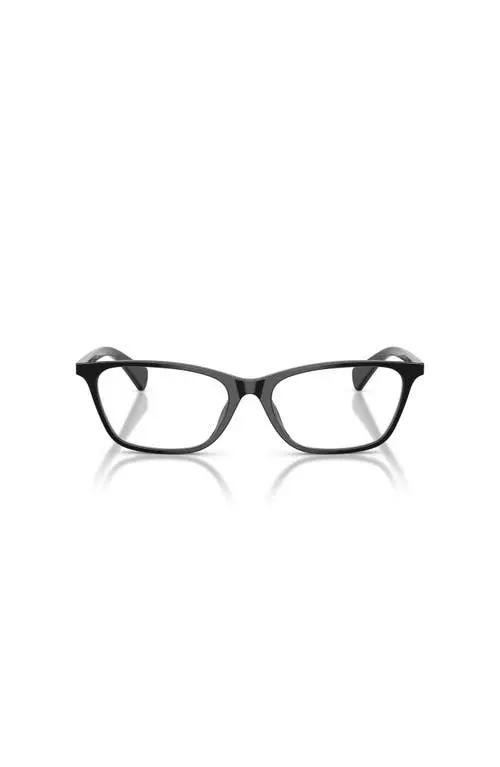 Ralph Lauren 53mm Rectangle Optical Glasses - Black