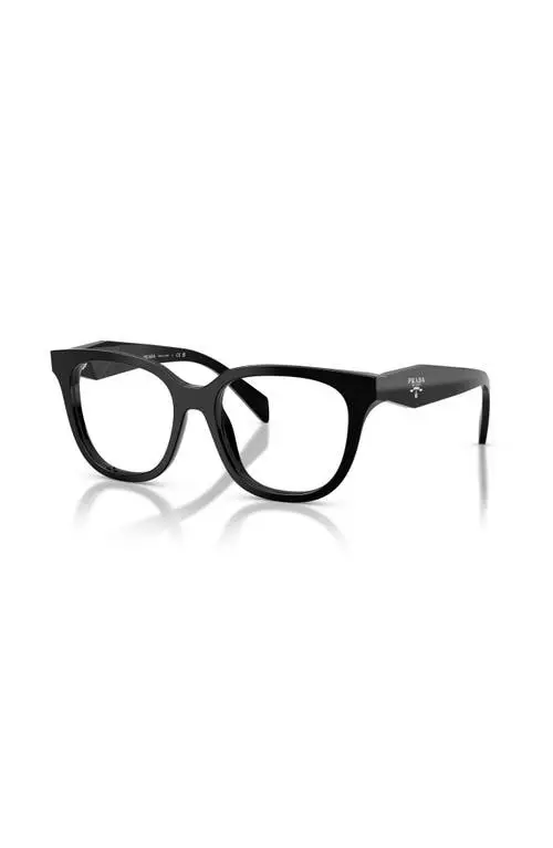 Prada 51mm Butterfly Optical Glasses - Black