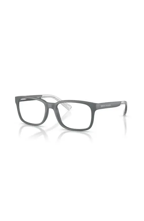 Armani Exchange 54mm Square Eyeglasses - Grey