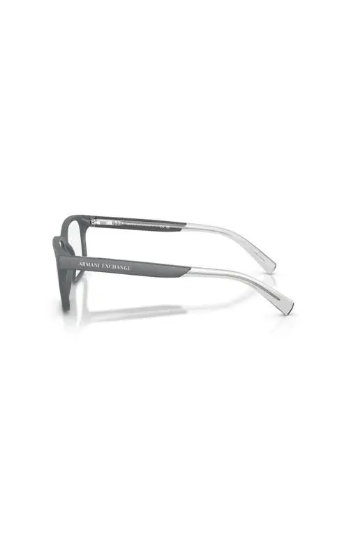 Armani Exchange 54mm Square Eyeglasses