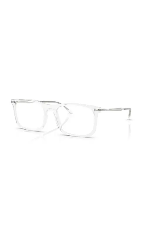 Ray-ban 56mm Rectangle Optical Glasses - Transparent