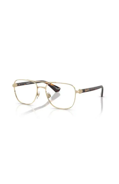 Burberry 56mm Pilot Optical Glasses - Gold