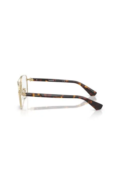 Burberry 56mm Pilot Optical Glasses - Gold