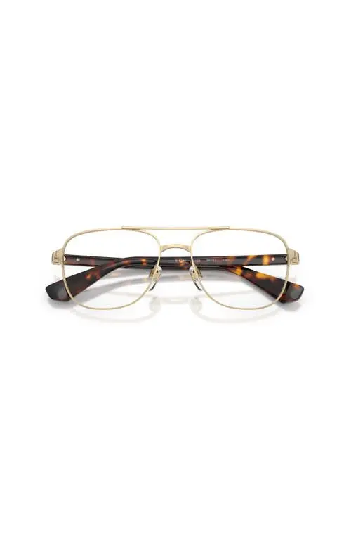 Burberry 56mm Pilot Optical Glasses - Gold