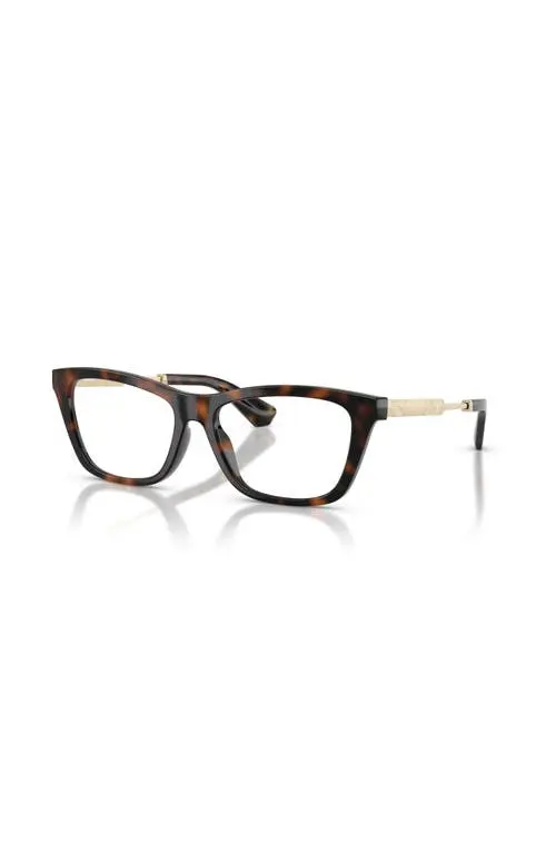 Burberry 54mm Rectangle Full Rim Optical Glasses - Brown