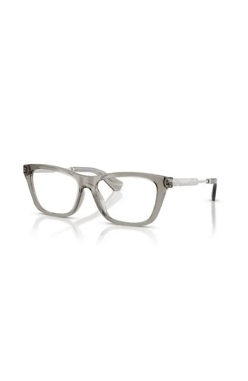 Burberry 54mm Rectangle Full Rim Optical Glasses - Grey