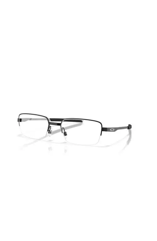 Oakley 57mm Rectangle Optical Glasses - Black
