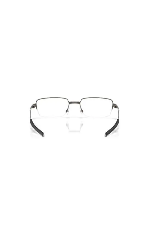 Oakley 57mm Rectangle Optical Glasses - Grey