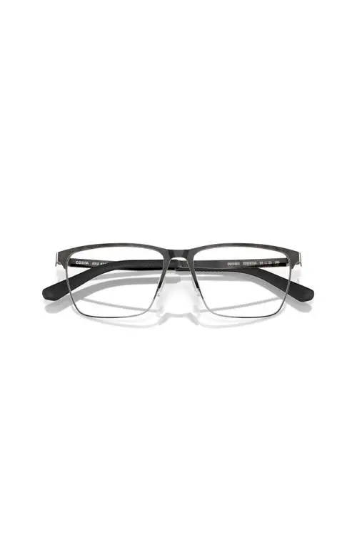 COSTA 54mm Square Full Rim Eyeglasses - Black