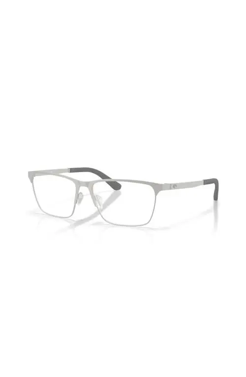 COSTA 54mm Square Full Rim Eyeglasses - Silver