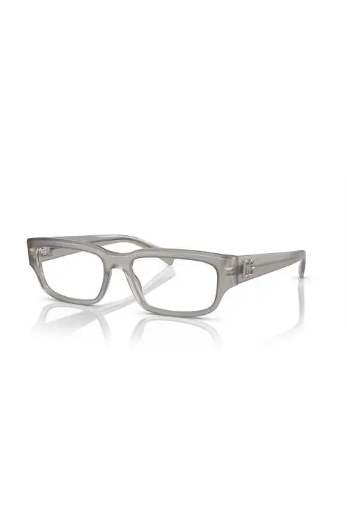 Dolce & Gabbana 55mm Rectangle Optical Glasses - Grey