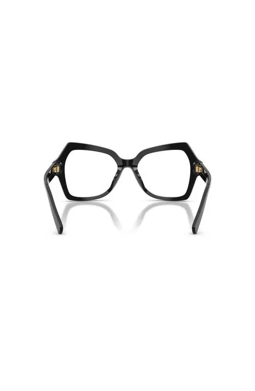Dolce & Gabbana 54mm Butterfly Optical Eyeglasses - Black