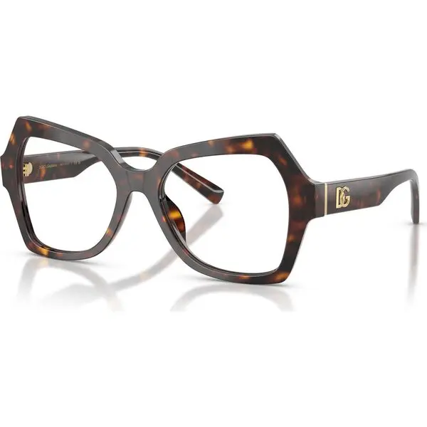 Dolce & Gabbana 54mm Butterfly Optical Eyeglasses - Tortoise