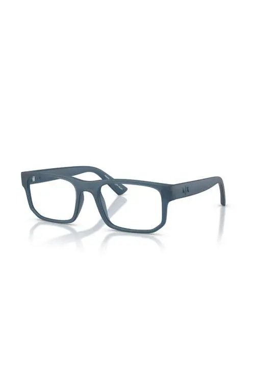 Armani Exchange 54mm Rectangle Optical Glasses - Blue