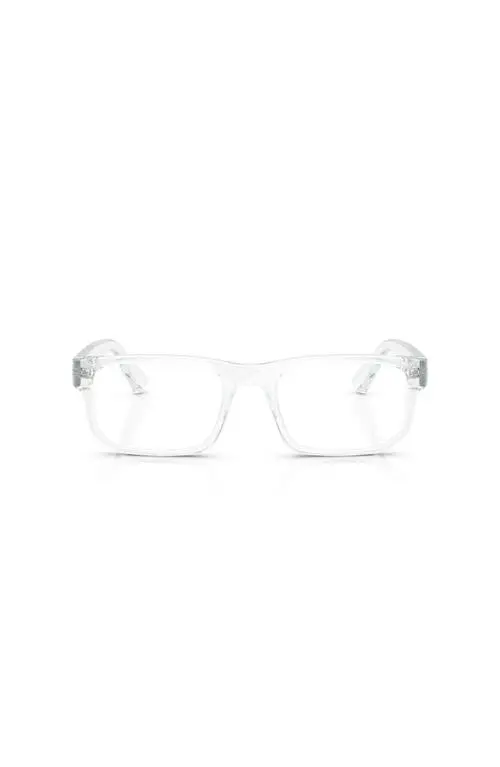 Armani Exchange 54mm Rectangle Optical Glasses - Transparent