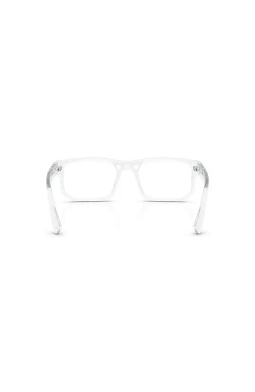 Armani Exchange 54mm Rectangle Optical Glasses - Transparent