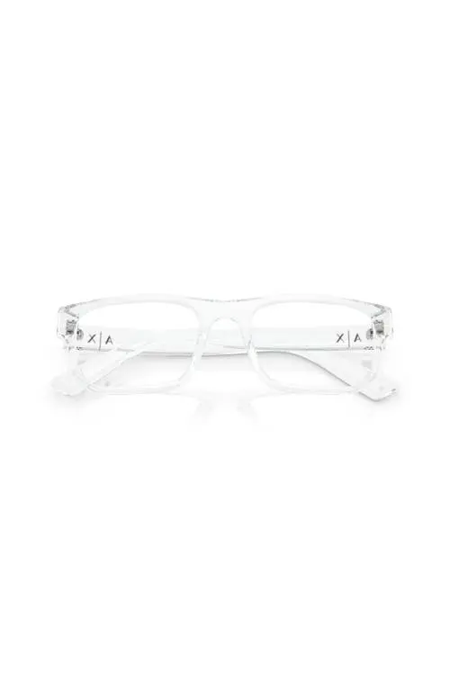 Armani Exchange 54mm Rectangle Optical Glasses - Transparent