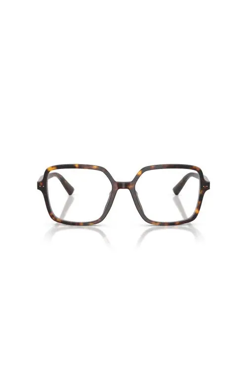 JIMMY CHOO 55mm Square Optical Glasses - Tortoise