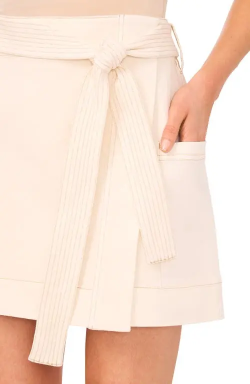 CECE DUPRAZ Cargo Denim Wrap Skirt