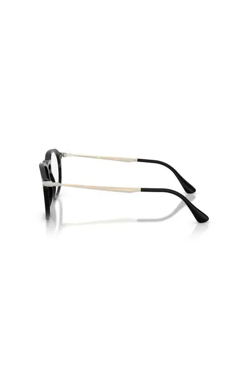 Persol 51mm Rectangle Optical Glasses - Black