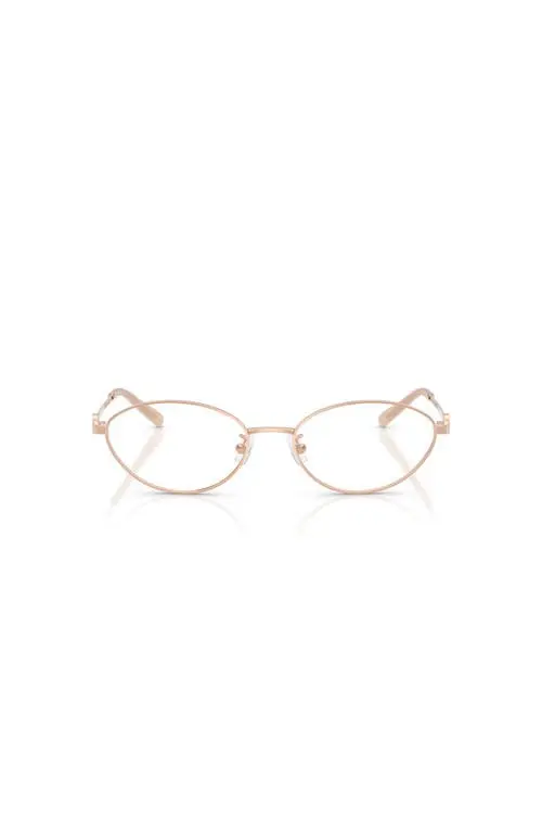 Tory Burch 53mm Oval Eyeglasses - Copper