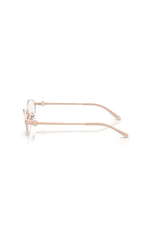 Tory Burch 53mm Oval Eyeglasses - Copper