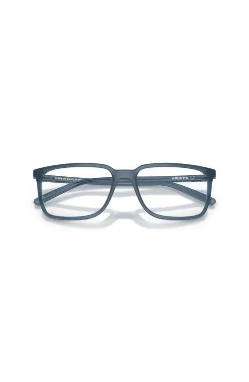 ARNETTE 57mm Rectangle Full Rim Optical Glasses - Blue
