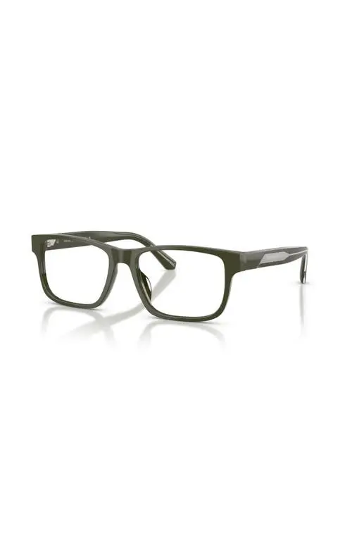 Emporio Armani 54mm Rectangle Eyeglasses - Green