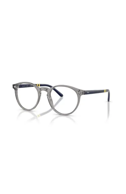Ralph Lauren 50mm Round Full Rim Eyeglasses - Grey