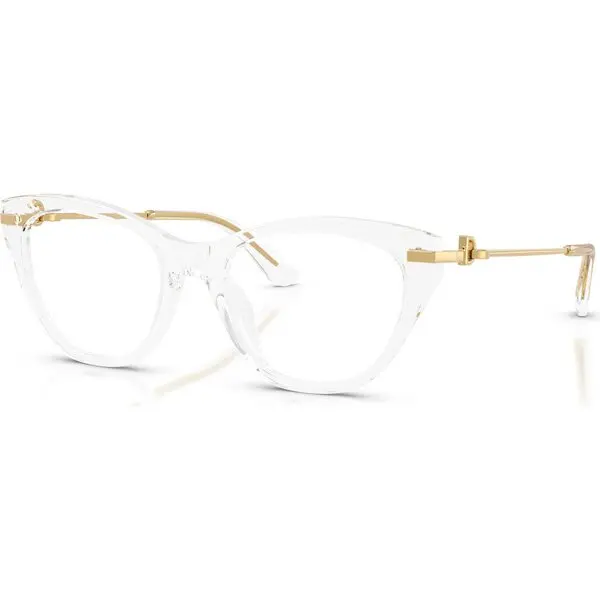 Dolce & Gabbana 51mm Butterfly Eyeglasses - Transparent