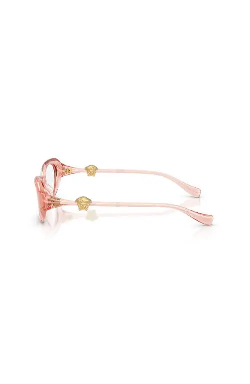 Versace 50mm Oval Optical Glasses - Pink